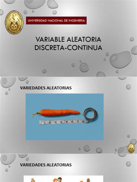 Variables Aleatorias Pdf Variable Aleatoria Media