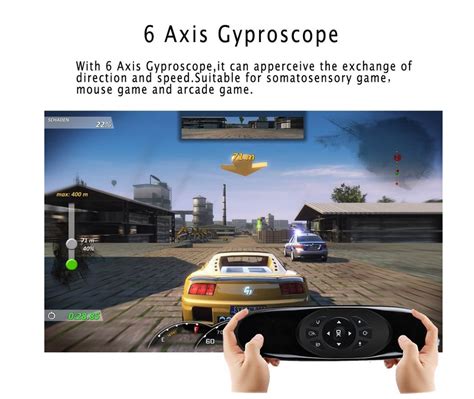 New C120 English Version 6 Axis Gyro 2 4g Mini Wireless Air Mouse