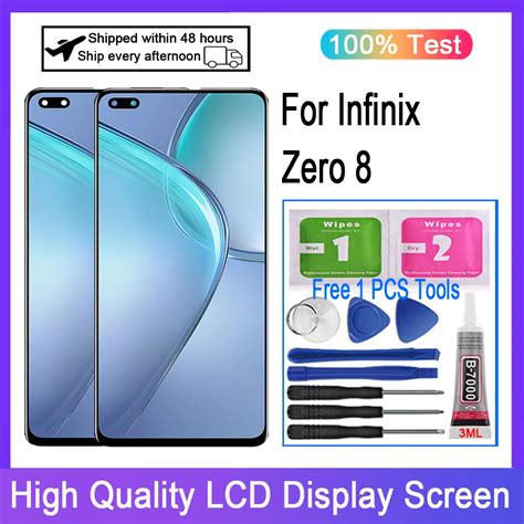 Original For Infinix Zero 8 X687 Lcd Display Touch Screen Digitizer