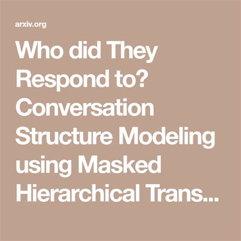 Mastering Conversation Structure Modeling With Masked Hierarchical