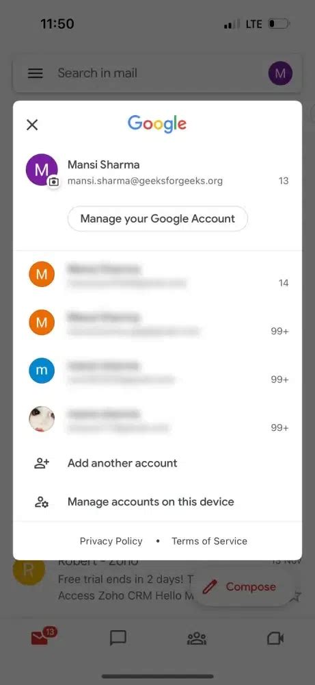 How To Change Default Gmail Account GeeksforGeeks