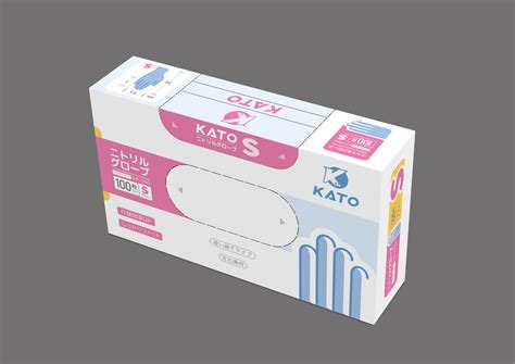 ニトリルグローブ 青 指先エンボス加工 株式会社kato