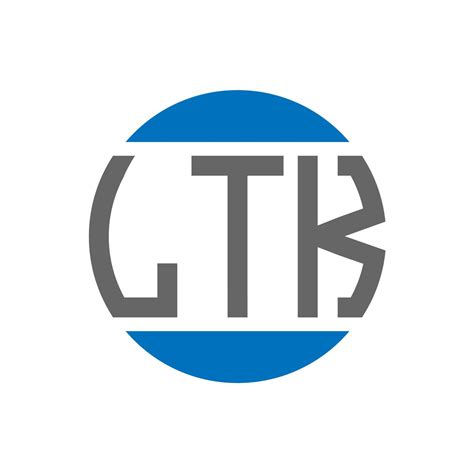 Ltk Letter Logo Design On White Background Ltk Creative Initials