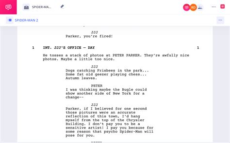 spider man 2 script pdf download — chabon draft analysis