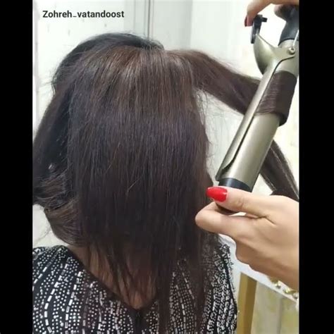 نحوه صحیح فر کردن موی شینیون با بابلیس Youtube