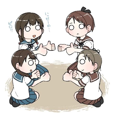 Shikinami Ayanami Isonami And Uranami Kantai Collection Drawn By