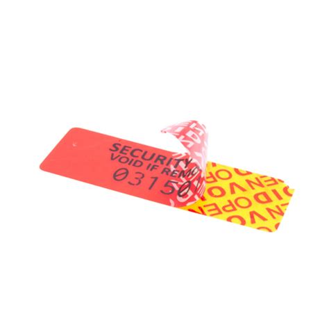 Unique Identification Qr Code Sticker Tamper Evident Anti Counterfeit Label