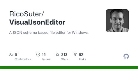 Github Ricosuter Visualjsoneditor A Json Schema Based File Editor For Windows