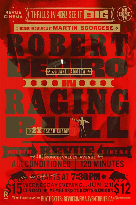 Raging Bull Poster By John Godfrey