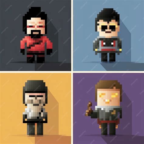 Free Ai Image 8 Bits Characters Gaming Assets
