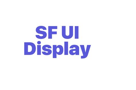 SF UI Display Font Free Download Now
