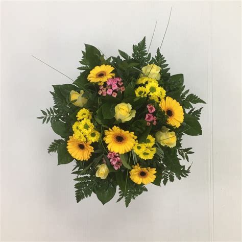 Bouquet Du Fleuriste Jaune Et Rose Monceau Fleurs