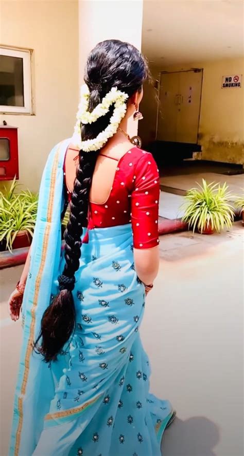 Long Hair Braid With Flower Long Hair Indian Girls Glamour Ladies
