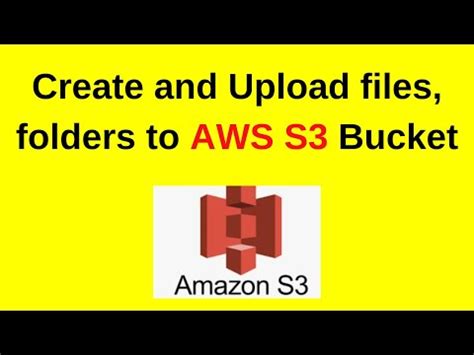 How To Create S3 Bucket And Upload Files Folders To S3 In AWS Upload