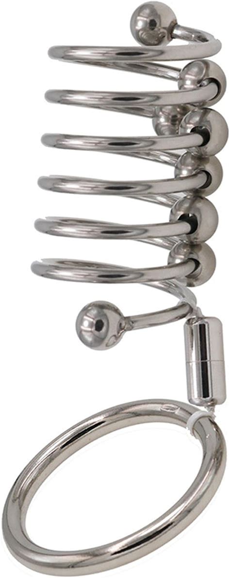 Stainless Steel Multi Bead Penis Ring Male Cock Ring