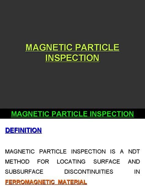 Day 3 Session 2 Ndt Mpi Dpt Part I Pdf Magnetism