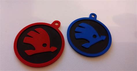 Skoda Keychain Tag By Max Rabas Download Free Stl Model