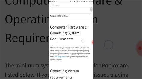 Roblox System Requirement Ios Android And Pc Vga Memory Processor Youtube