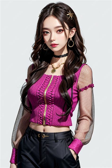 Premium Ai Image Fashion Graphic Model Fashion Show T Stage Clothing Display Pose Beauty