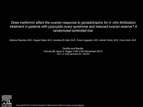 Does Metformin Affect The Ovarian Response To Gonadotropins For In