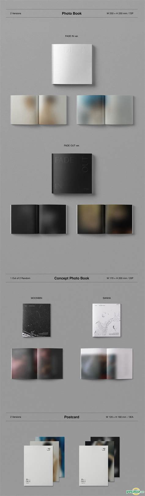 YESASIA ASTRO Moonbin Sanha Mini Album Vol 1 IN OUT FADE IN