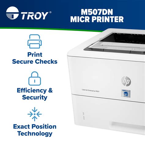 Troy Hp M507edn Micr Printer Troy Group