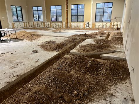 Underground Plumbing Trenches At Dr Larson Remodel Gilbert Emerald