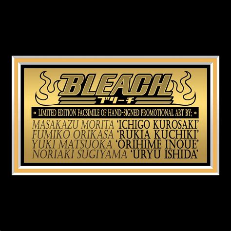 Bleach Promotional Art Limited Signature Edition Custom Frame Rare T