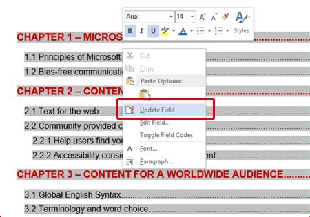 Adjust The Indentation And Spacing Between Numbers And Text In A Toc Word Perrinator