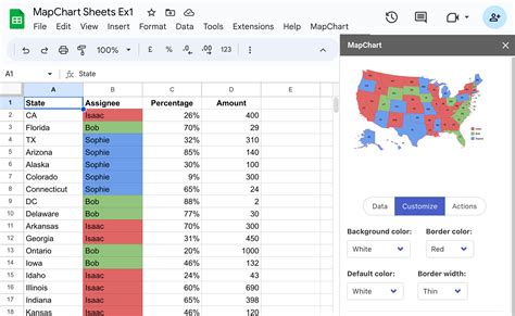 MapChart For Google Sheets