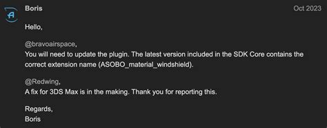 3ds Max Extension Not Supported ASOBO Material Windshield V2 Art