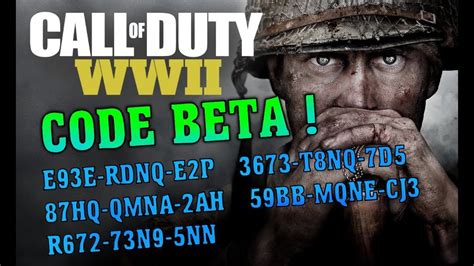 Code Beta Call Of Duty Ww Giveaway Gratuit Youtube