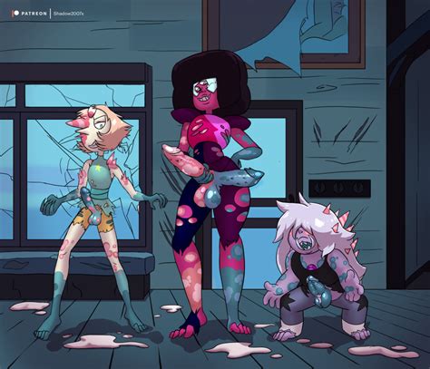 Rule 34 2022 3girls Amethyst Steven Universe Black Hair Broken Glass Broken Window Cartoon