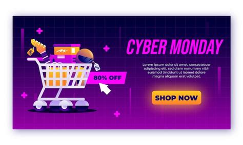 사이버 먼데이를 위한 소셜 미디어 프로모션 템플릿 무료 벡터