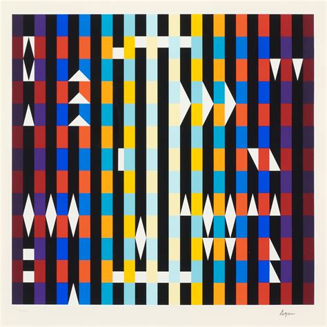 Yaacov Agam Shalom Peace From Ner Tamid Series 1990 Mutualart