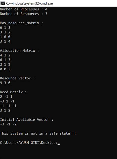 Implement The Bankers Algorithm For Deadlock Avoidance That Works On