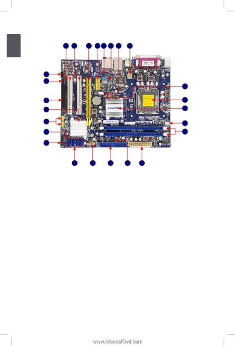 Layout Socket Foxconn G MXE V English Manual Page