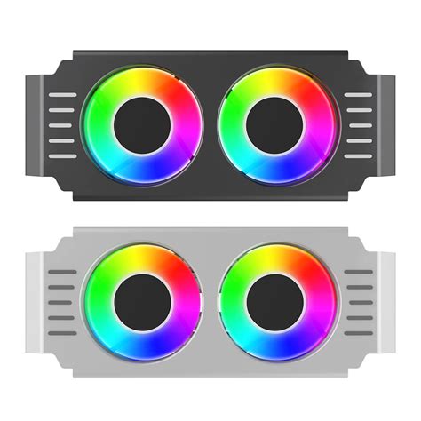 argb ram 메모리 칩 방열판 쿨러 ddr4 ddr5 냉각용 듀얼 120mm 선풍기 4 핀 pwm 티몬