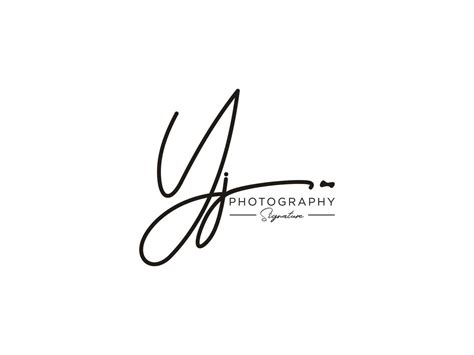 Letter Yj Signature Logo Template Vector 11422976 Vector Art At Vecteezy