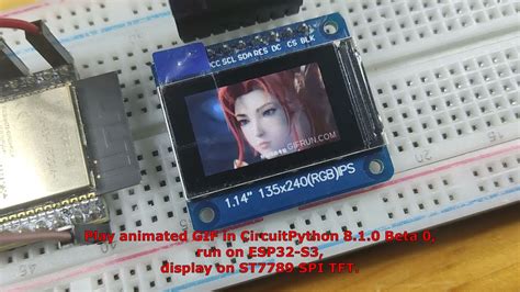 Play Animated  In Circuitpython 810 Beta 0 Run On Esp32 S3