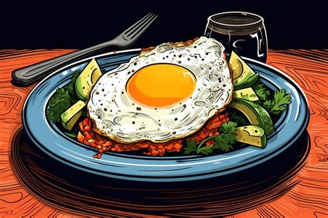Premium AI Image Scrambled Eggs On A Plate