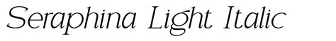 Seraphina Light Italic Font Webfont And Desktop Myfonts