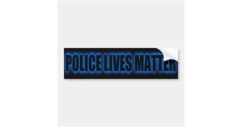 Blue Lives Matter Bumper Sticker Zazzle