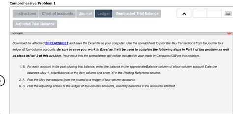 Solved Comprehensive Problem 1 Instructions Chart Of