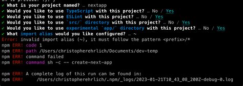 `create Next App` Should Let The User Retry If The Import Alias Doesnt Match Regex · Vercel