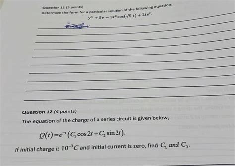 Solved Question 11 5 ﻿pointsdetermine The Form For A
