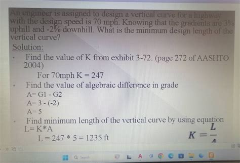 Solved An Engineer Is Assigned To Design A Vertical Curve Chegg