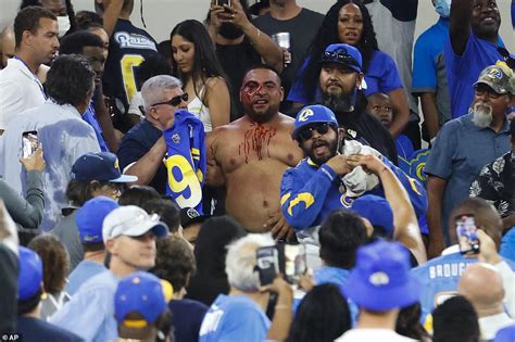 Massive Brawl Erupts In The Stands At Nfl Game Between Los Angeles