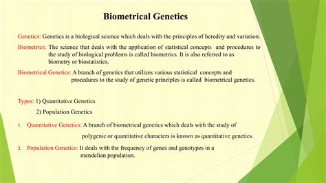 Biometrical Techniques In Plant Breeding Ppt