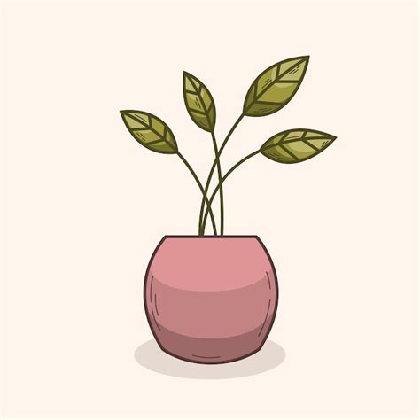Premium Vector Flowerpots Or Vases With Houseplants